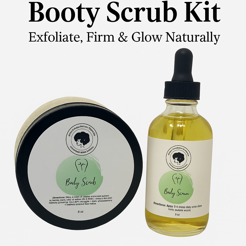 Booty Scrub Kit – Exfoliate, Firm & Glow Naturally – Ebony's Beauty ...